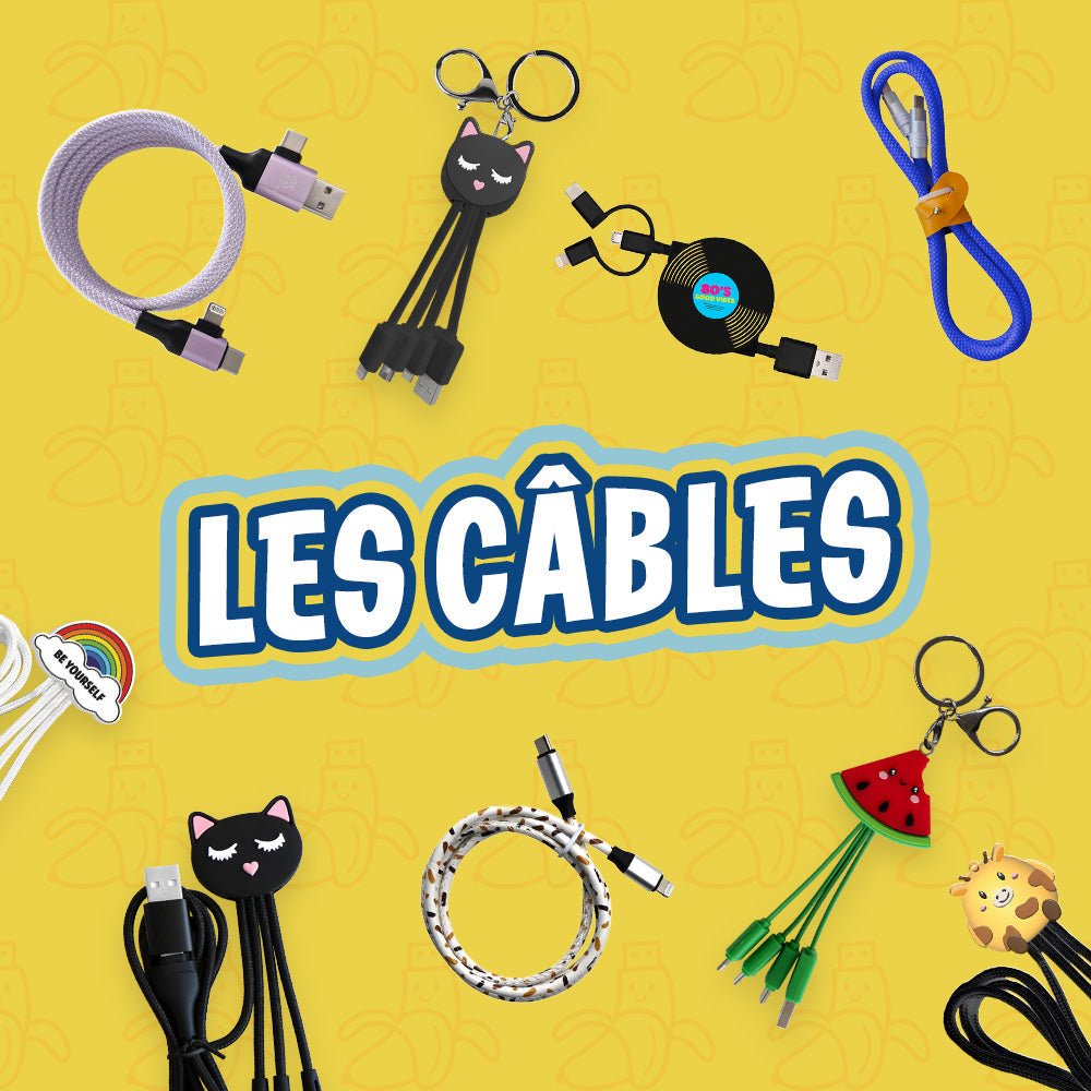 Câbles de charge universels - Fun & utiles - Yello Koko